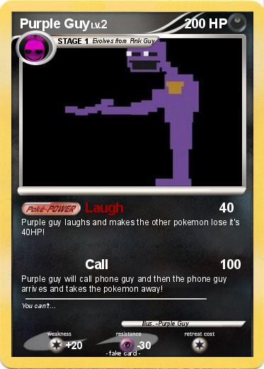 Pokémon Purple Guy 87 87 - Laugh - My Pokemon Card