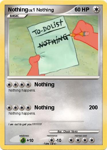 Pokémon Nothing 281 281 - Nothing - My Pokemon Card