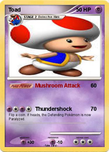 Pokémon Toad 1145 1145 - Mushroom Attack - My Pokemon Card