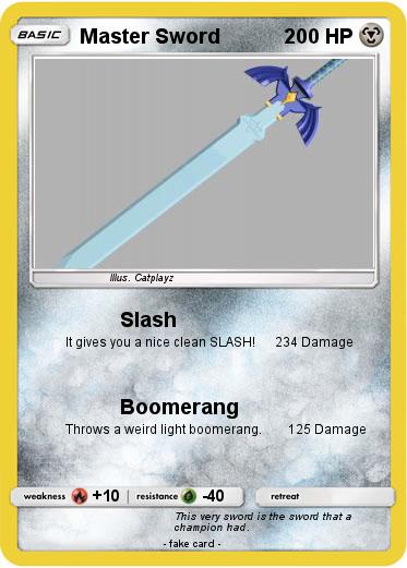 Pokémon Master Sword 50 50 - Slash - My Pokemon Card