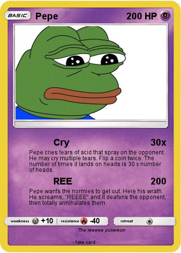 Pokémon Pepe 629 629 - Cry - My Pokemon Card