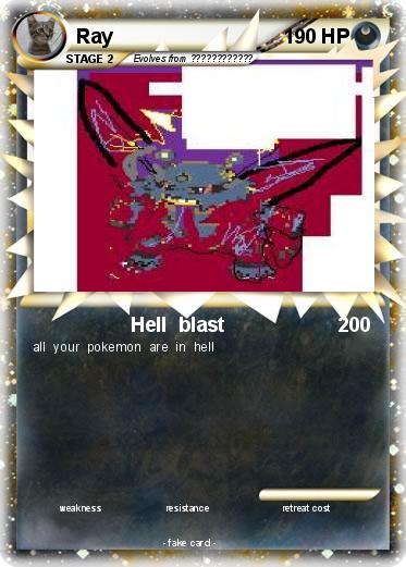 Pokémon Ray 590 590 - Hell blast - My Pokemon Card