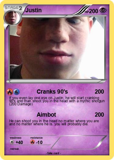 Pokémon Justin 7659 7659 - Cranks 90's - My Pokemon Card