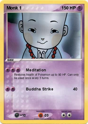 Pokémon Monk 1 1 - Meditation - My Pokemon Card