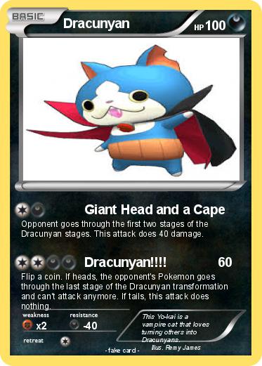 Pokémon Dracunyan 2 2 - Giant Head and a Cape - My Pokemon Card