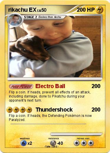 Pokémon rikachu EX 2 2 - Electro Ball - My Pokemon Card