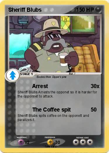 Pokémon Sheriff Blubs - Arrest - My Pokemon Card