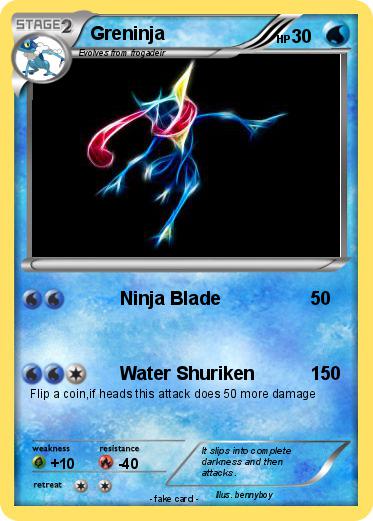 Pokémon Greninja 691 691 - Ninja Blade - My Pokemon Card