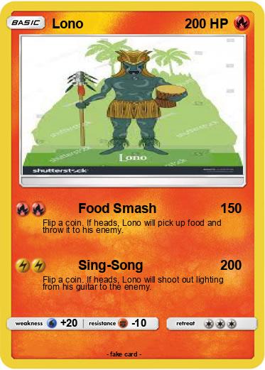Pokémon Lono 5 5 - Food Smash - My Pokemon Card