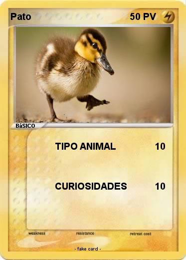 Pokémon Pato 62 62 - TIPO ANIMAL - Mi carta pokémon