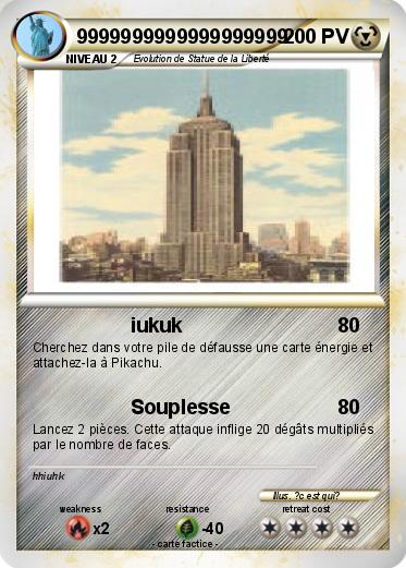 Pokémon 9999999999999999999 7 7 - iukuk - Ma carte Pokémon