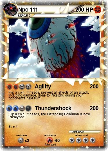 Pokémon Npc 111 111 - Agility - My Pokemon Card