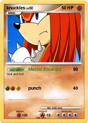 Pokémon knuckles 348 348 - Master Emarald - My Pokemon Card