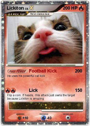 Pokémon Lickiton 1 1 - Football Kick - My Pokemon Card