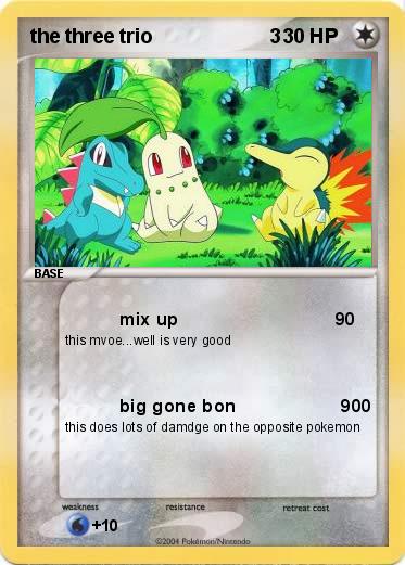 Pokémon the three trio 3 3 - mix up 90 - My Pokemon Card