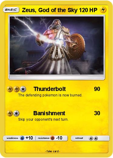 Pokémon Zeus God of the Sky - Thunderbolt - My Pokemon Card