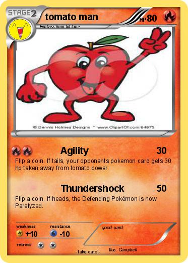 Pokémon tomato man 1 1 - Agility - My Pokemon Card