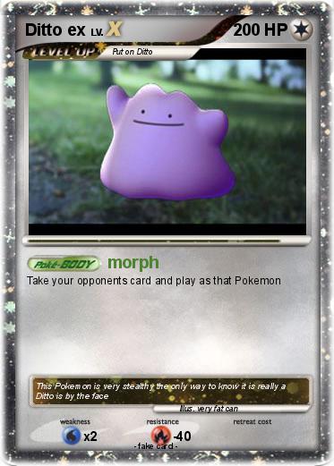 Pokémon Ditto ex 31 31 - morph - My Pokemon Card