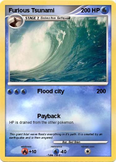 Pokémon Furious Tsunami - Flood city - My Pokemon Card