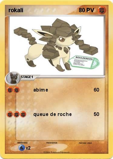 Pokémon rokali - abime - Ma carte Pokémon