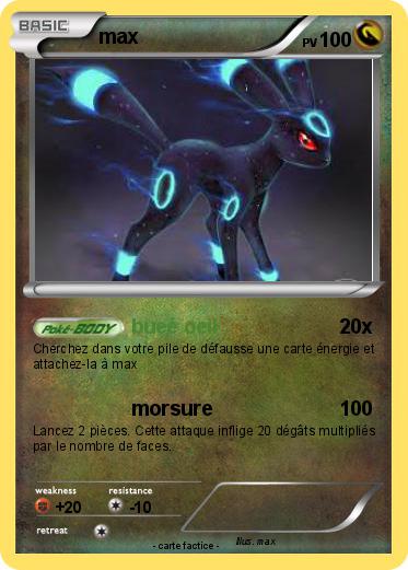 Pokémon max 1049 1049 - bueé oeil - Ma carte Pokémon