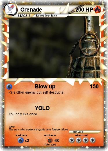 Pokémon Grenade 60 60 - Blow up - My Pokemon Card