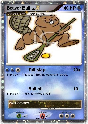 Pokémon Beaver Ball - Tail slap - My Pokemon Card