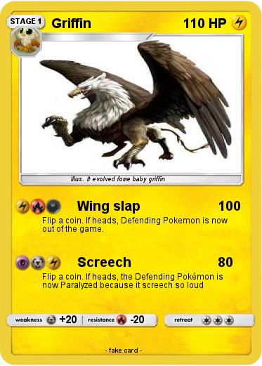 Pokémon Griffin 246 246 - Wing slap - My Pokemon Card