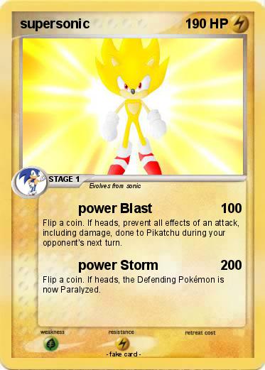 Pokémon Fire sonic 166 166 - power Blast - My Pokemon Card