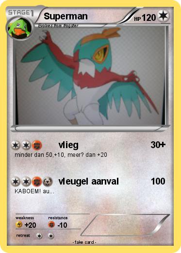 Pokémon Superman 496 496 - vlieg - My Pokemon Card
