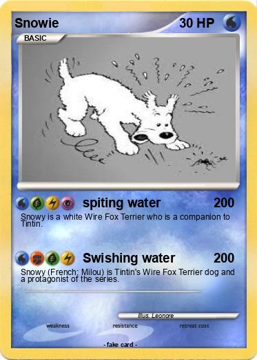 Pokémon Snowie 16 16 - spiting water - My Pokemon Card