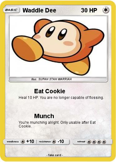 Pokémon Waddle Dee 220 220 - Eat Cookie - My Pokemon Card