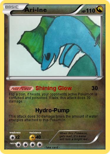 Pokémon Ari Ine - Shining Glow - My Pokemon Card