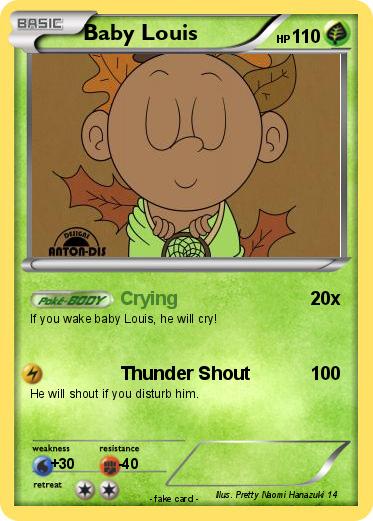 Pokémon Baby Louis - Crying - My Pokemon Card
