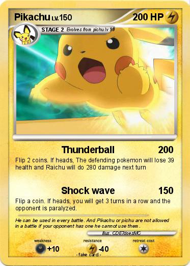 Pokémon Pikachu 12528 12528 - Thunderball - My Pokemon Card