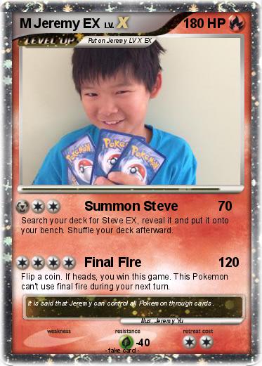 Pokémon M Jeremy EX - Summon Steve - My Pokemon Card