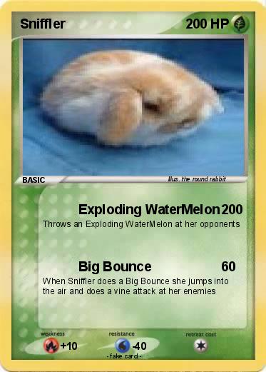 Pokémon Sniffler - Exploding WaterMelon - My Pokemon Card