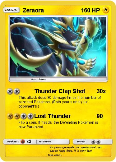 Pokémon Zeraora 181 181 - Thunder Clap Shot - My Pokemon Card