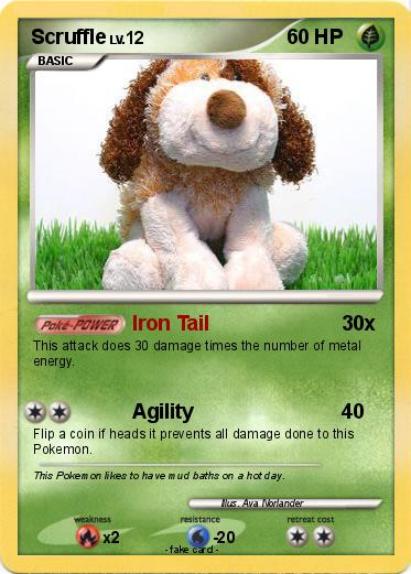 Pokémon Scruffle - Iron Tail - My Pokemon Card