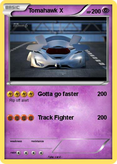 Pokémon Tomahawk X - Gotta go faster - My Pokemon Card