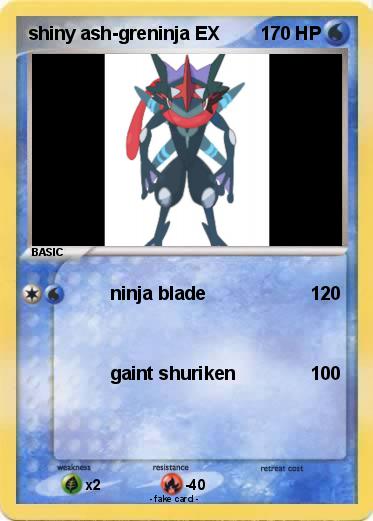 Pokémon shiny ash greninja EX - ninja blade - My Pokemon Card
