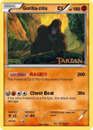 Pokémon Gorilla zilla EX - RAGE!!! - My Pokemon Card