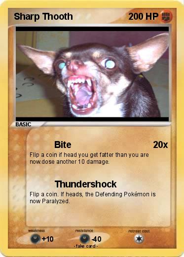 Pokémon Sharp Thooth - Bite - My Pokemon Card