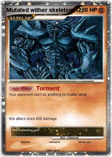 Pokémon Mutated wither skeleton - Torment - My Pokemon Card