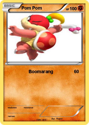 Pokémon Pom Pom 24 24 - Boomarang - My Pokemon Card