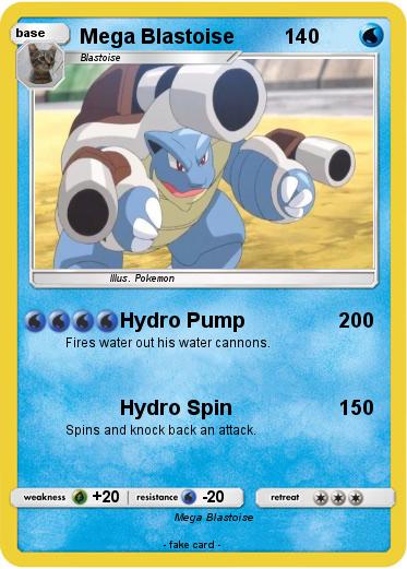 Pokémon Mega Blastoise 333 333 - Hydro Pump - My Pokemon Card