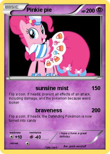 Pokémon Pinkie pie 478 478 - sunsine mist - My Pokemon Card