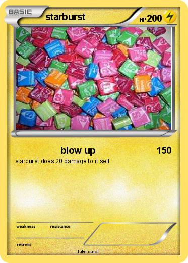 Pokémon starburst 11 11 - blow up - My Pokemon Card