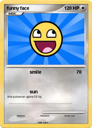 Pokémon funny face 21 21 - smile - My Pokemon Card