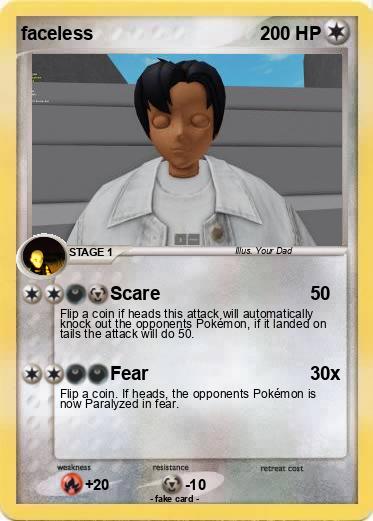 Pokémon faceless 27 27 - Scare - My Pokemon Card